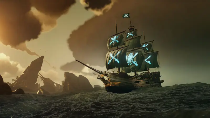Noble Spartan Sails & Flag | Sea of Thieves Assets